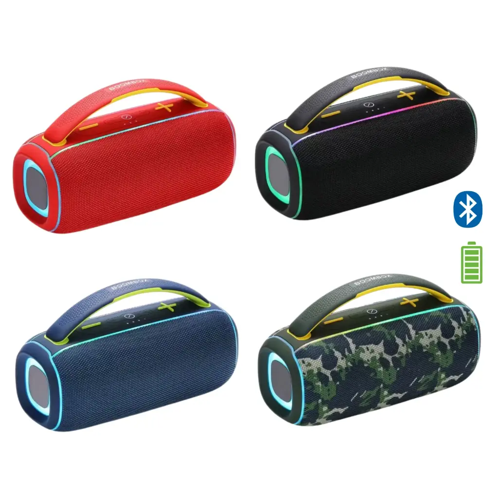 Parlante portátiles 40W Bluetooth P28PRO con TWS, luces RGB y múltiples ...